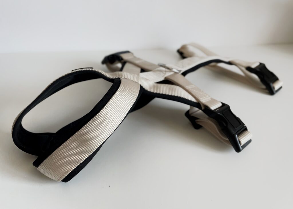 Taupe Triple Strap 2 Point Whippet Greyhound Harness | Italian Lurcher